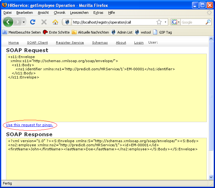 Testing a Web Service using the Generic SOAP Client
